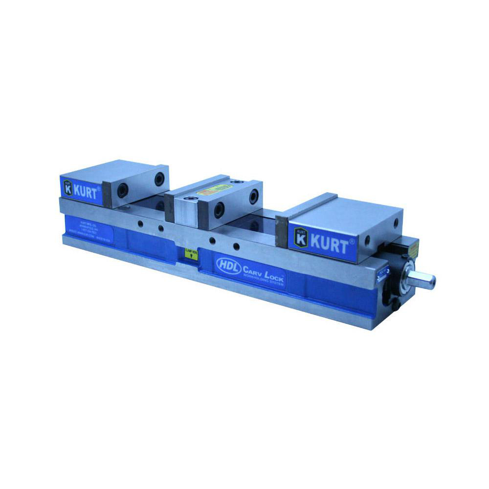 Kurt - Machine Vise: Double-Station, 6.0000" Jaw Width, 4" Jaw Opening ...