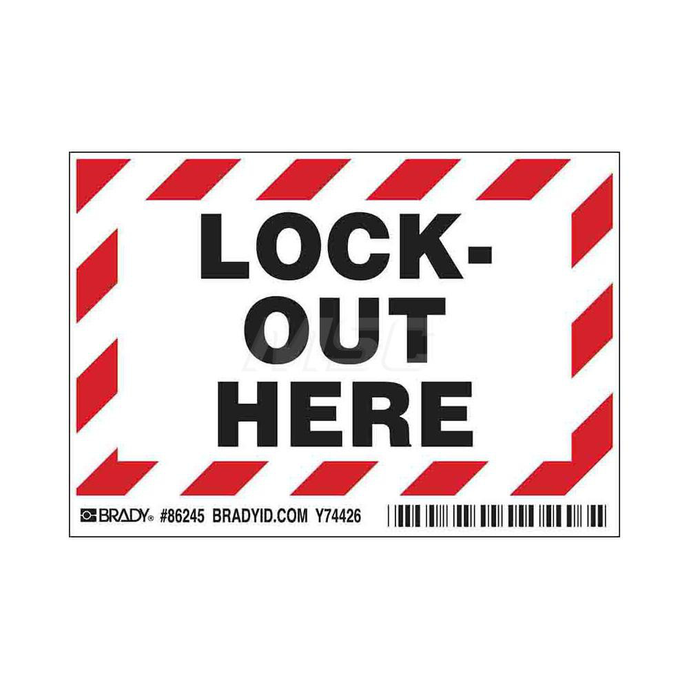 Brady - Safety & Facility Labels; Message Type: Accident Prevention ...