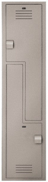Bradley - 15X18X72" 2-T GRAY LENOX ASSB PLSTC Z-LOCKER | MSC Direct