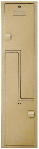 Bradley - 18X18X60" 2-T BEIGE LENOX ASSB PLSTC Z-LOCKER | MSC Direct