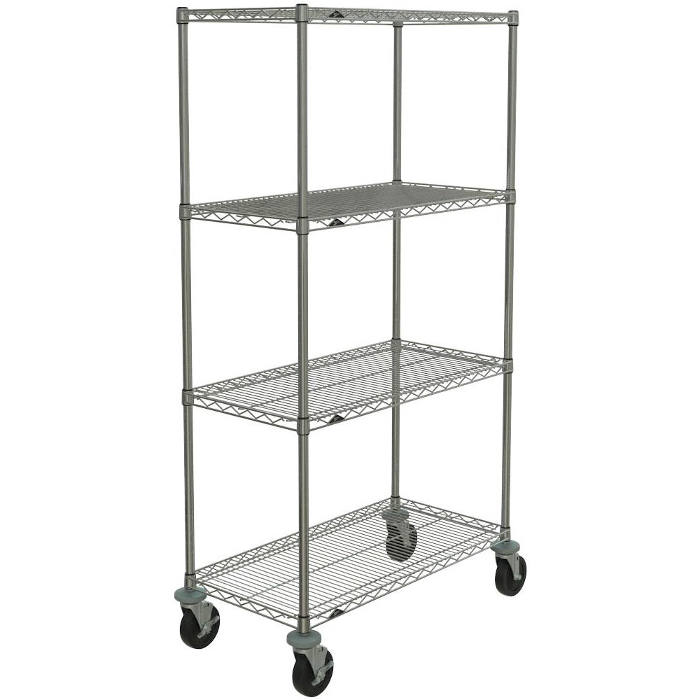 Metro Super Erecta - Wire Utility Cart: 38" Long, 20-3/16" Wide, Steel ...