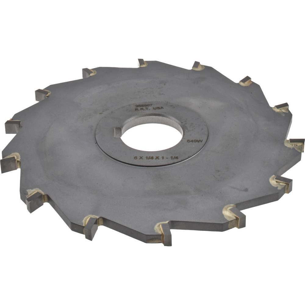 Made in USA - Slitting & Slotting Saw: 6" Dia, 1/4" Thick, 14 Teeth ...