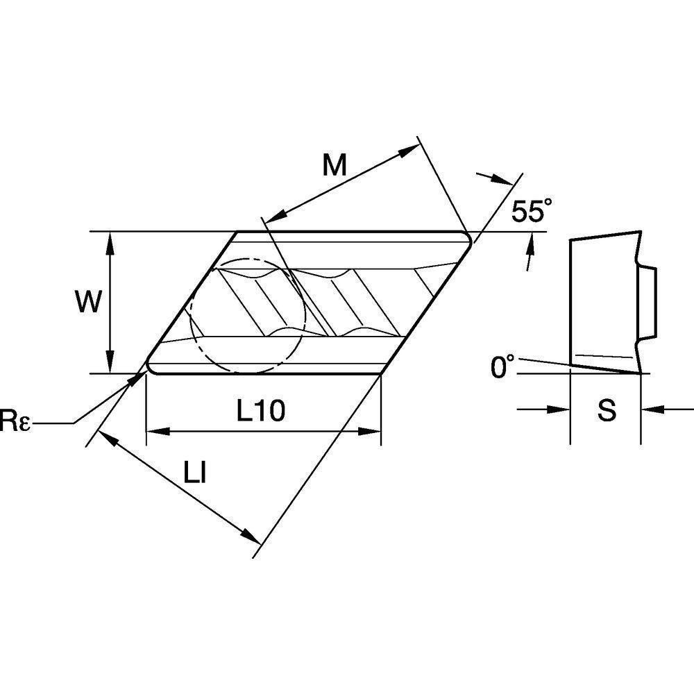 Kennametal - Profiling Insert: NPR13M05F KCU10B, Carbide | MSC Direct