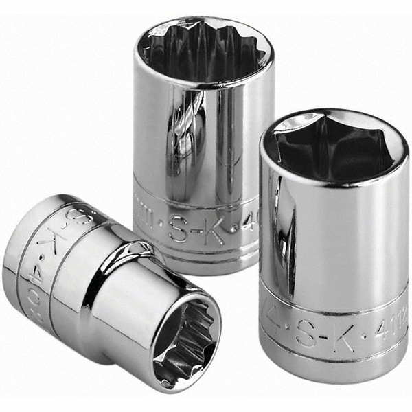 SK - Standard Hand Socket: 1/2" Drive, 9.00 mm Socket, 6-Point | MSC Direct