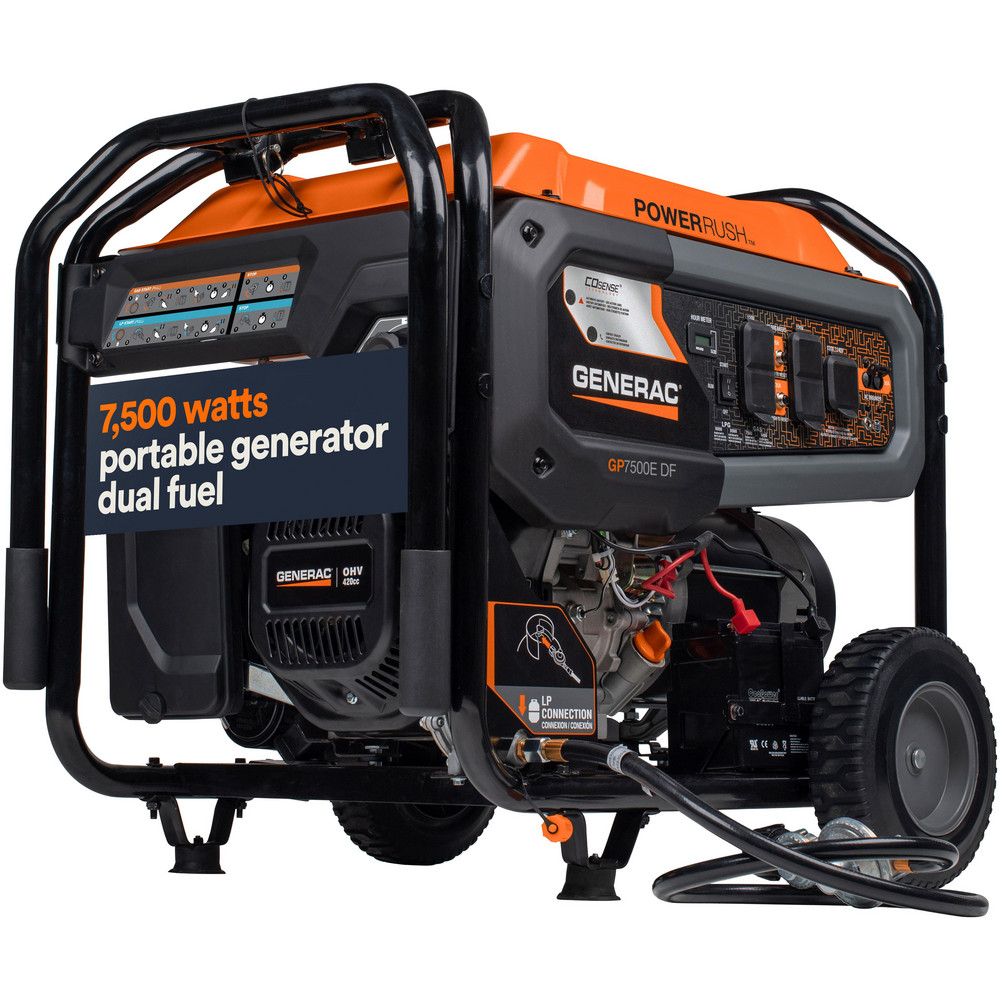 Generac Power - Portable Power Generators: Fuel Type: Gas, Liquid ...