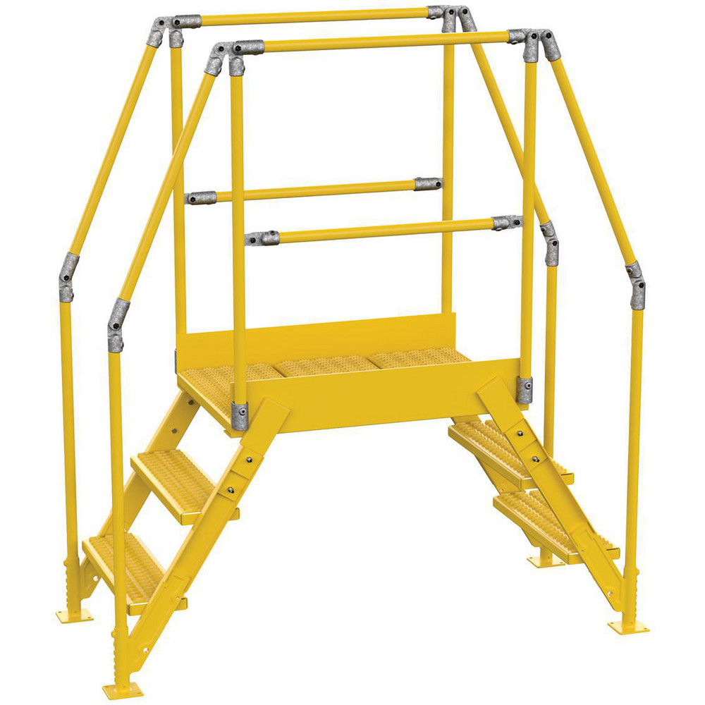 Vestil - 3-Step Steel Crossover Bridge: 500 lb Capacity, 23-1/2 ...