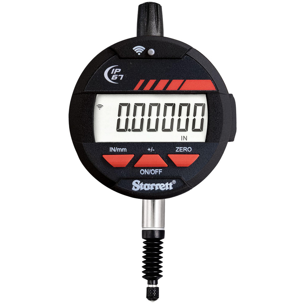 Starrett - LCD Electronic Drop Indicator: Flat & Lug-on-Center Back ...