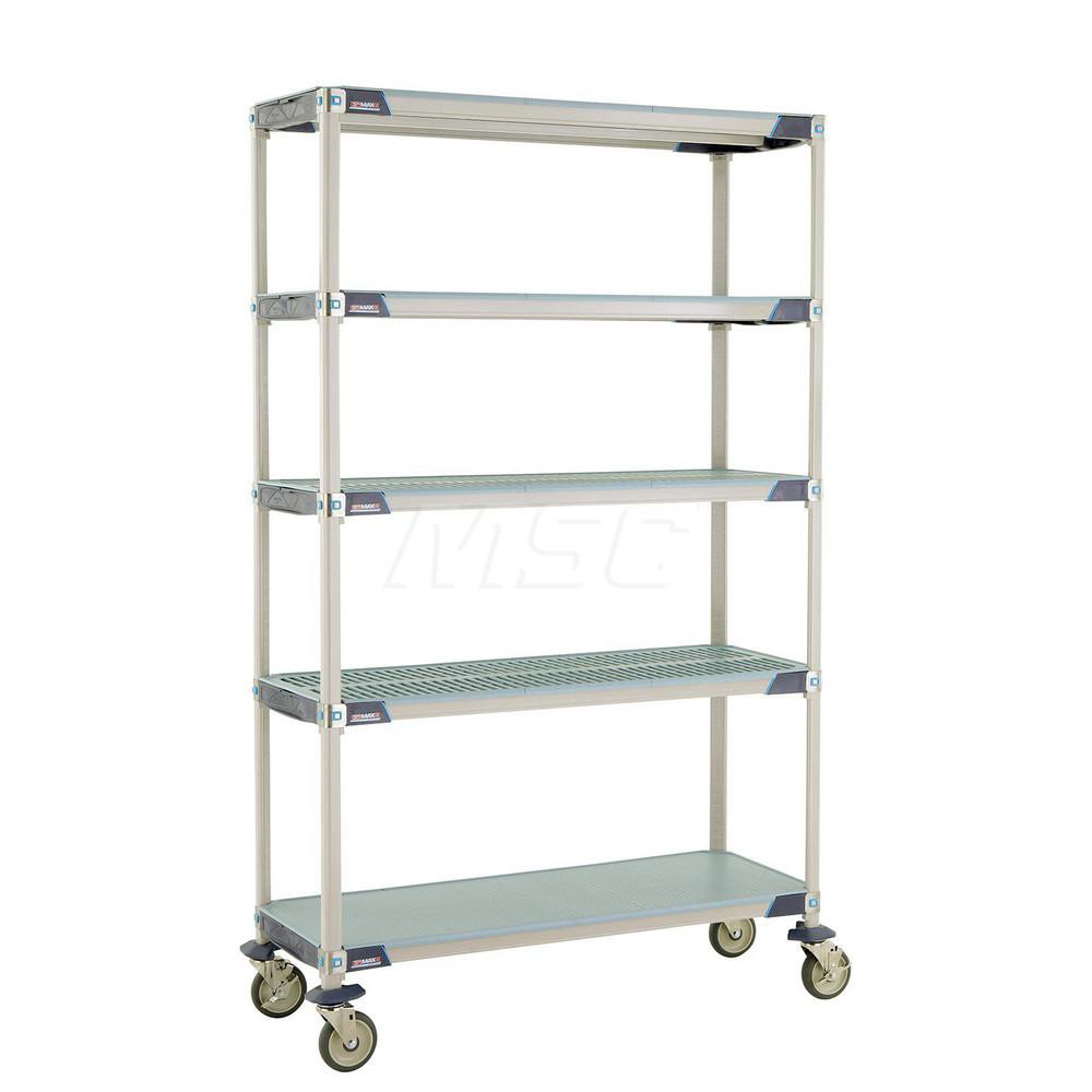 Metro - Shelf Utility Cart: Polymer & 304 Stainless Steel | MSC Direct