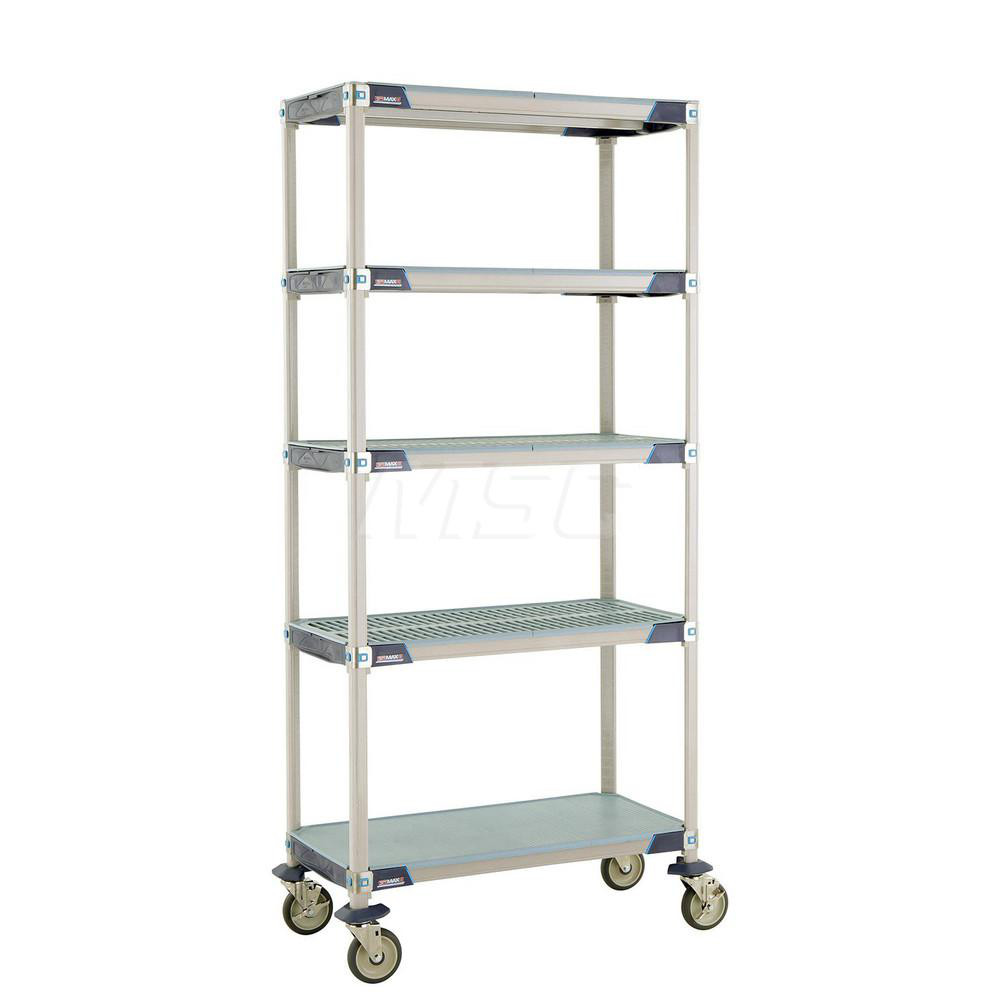 Metro - Shelf Utility Cart: Polymer & 304 Stainless Steel | MSC ...