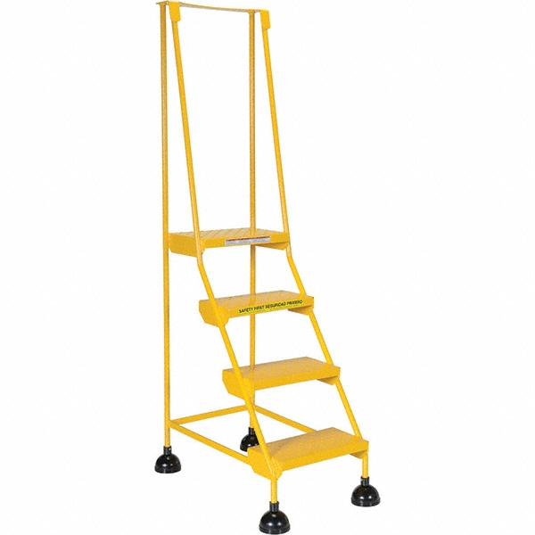 Vestil - Steel Spring-Loaded Rolling Ladder: Type Type IA, 38-3/16 ...