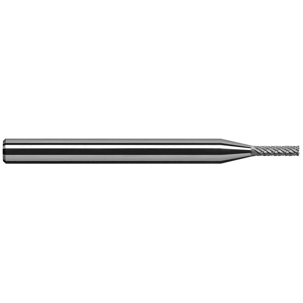 Harvey Tool - 1/64" Cut Diam, 1/8" Shank Diam, Solid Carbide Double Cut ...