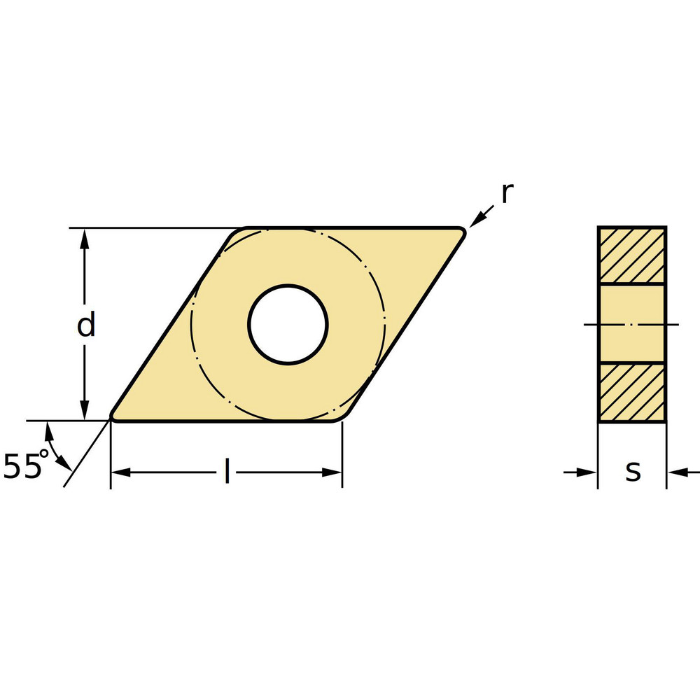 Walter - Turning Insert: DNMG432-FP5 WPP20G, Carbide | MSC Direct