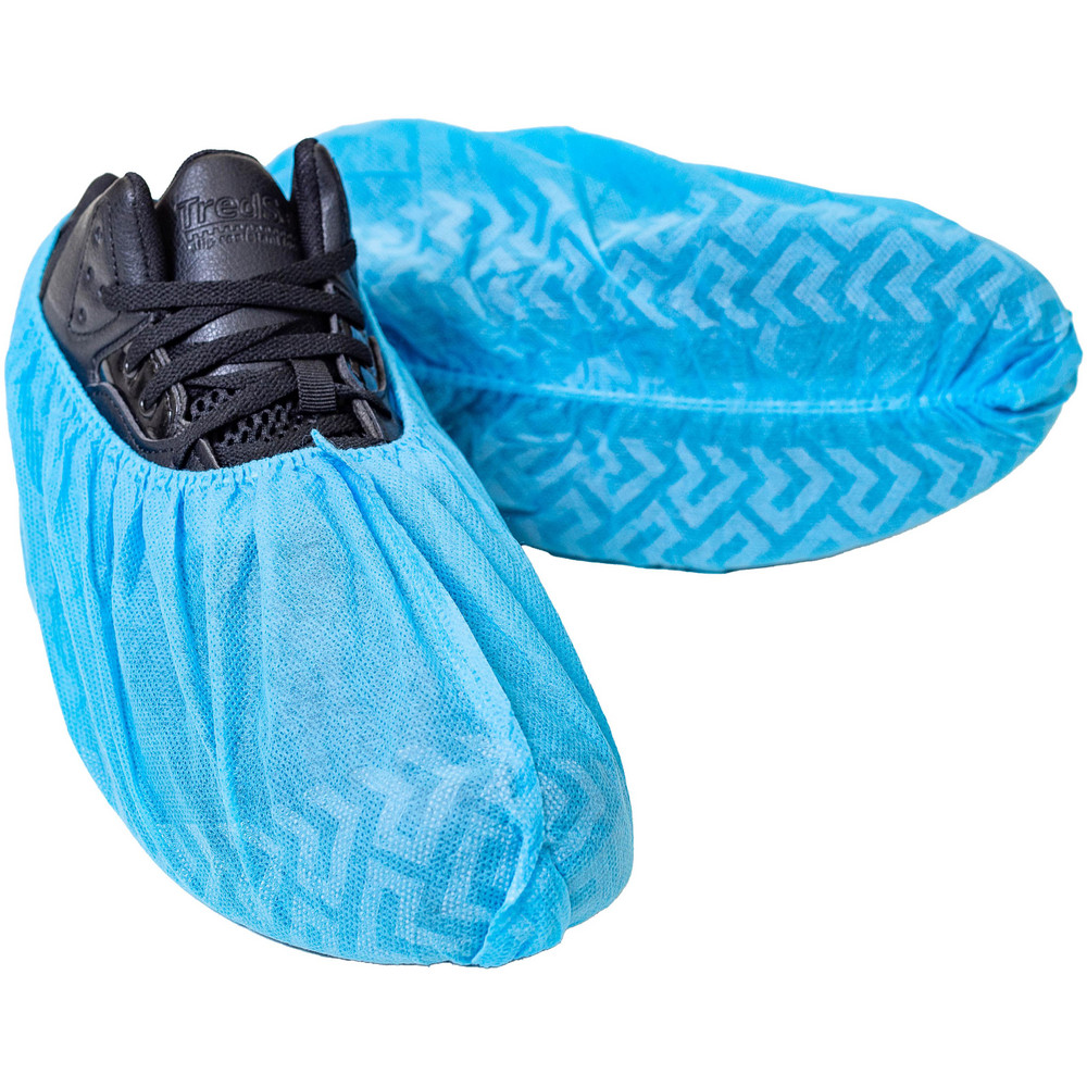 PRO-SAFE - Shoe Cover: Size X-Large, None, Polyethylene, Blue | MSC Direct