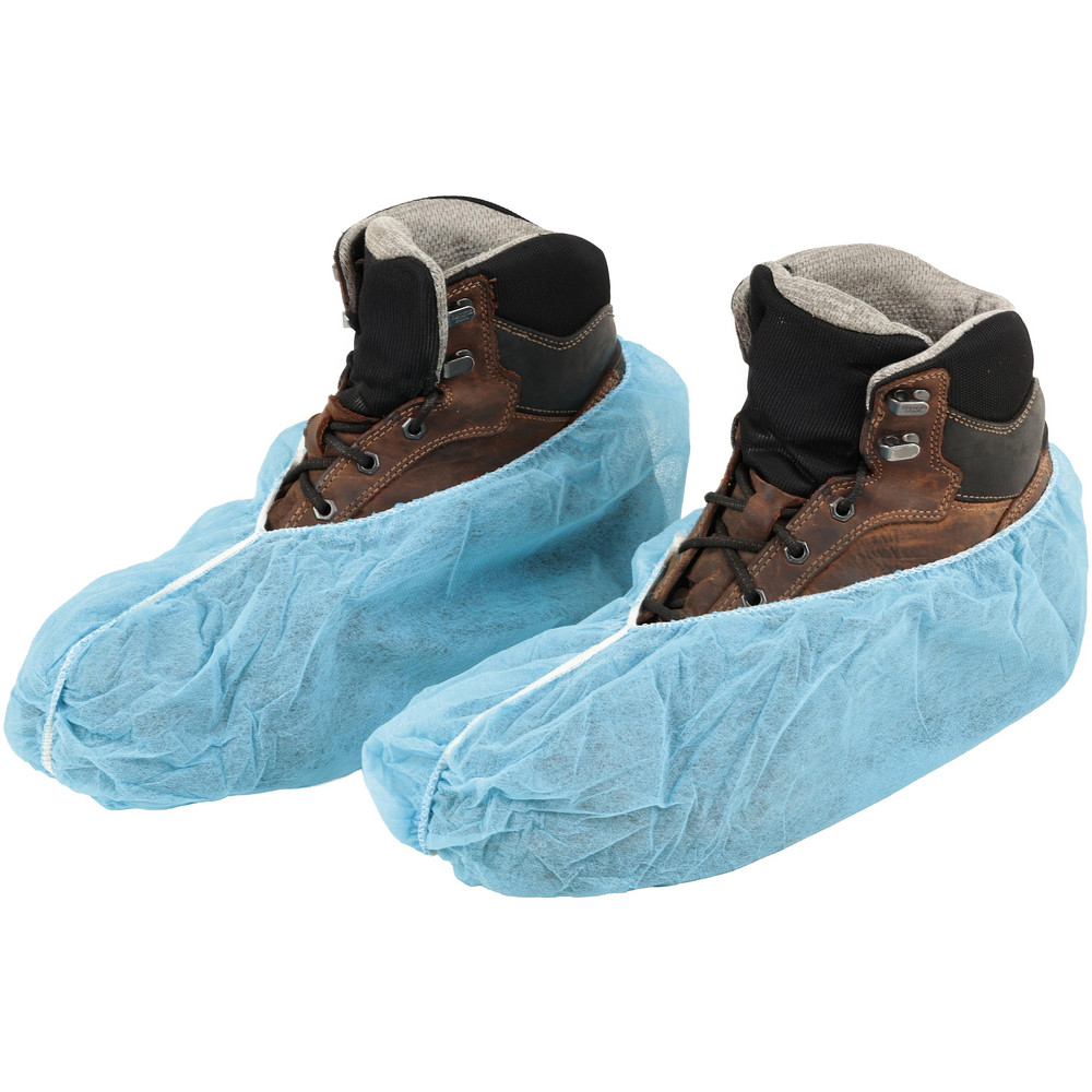 PRO-SAFE - Shoe Cover: Size X-Large, None, Polyethylene, Blue | MSC Direct