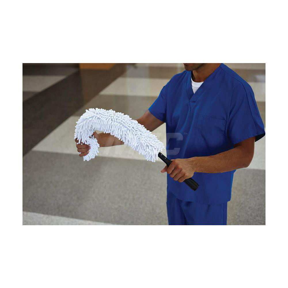 Rubbermaid - HYGEN Flexible Dusting Wand with Microfiber Duster Cover/Sleeve, 29 inch, White ...