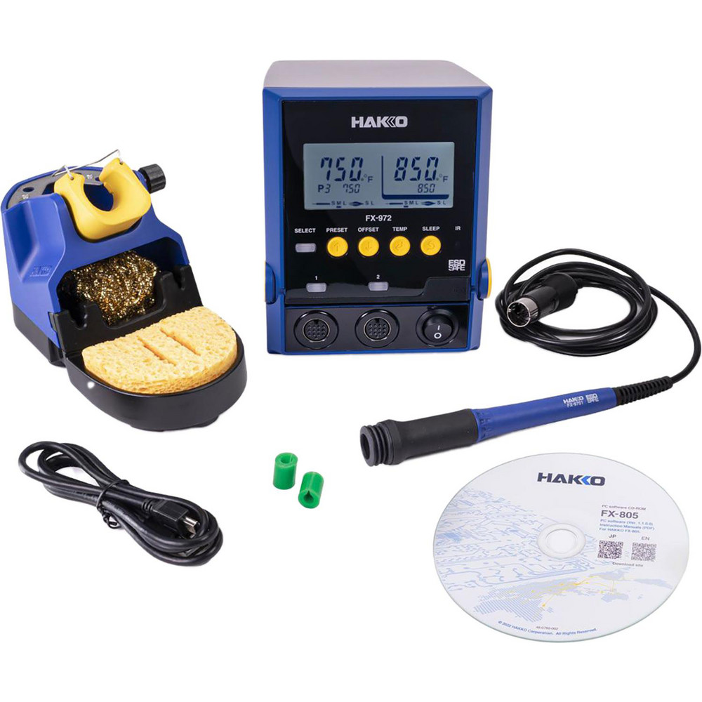 Hakko - Soldering Stations: Dual Port Solder, 200 W, 100W, Plastic ...