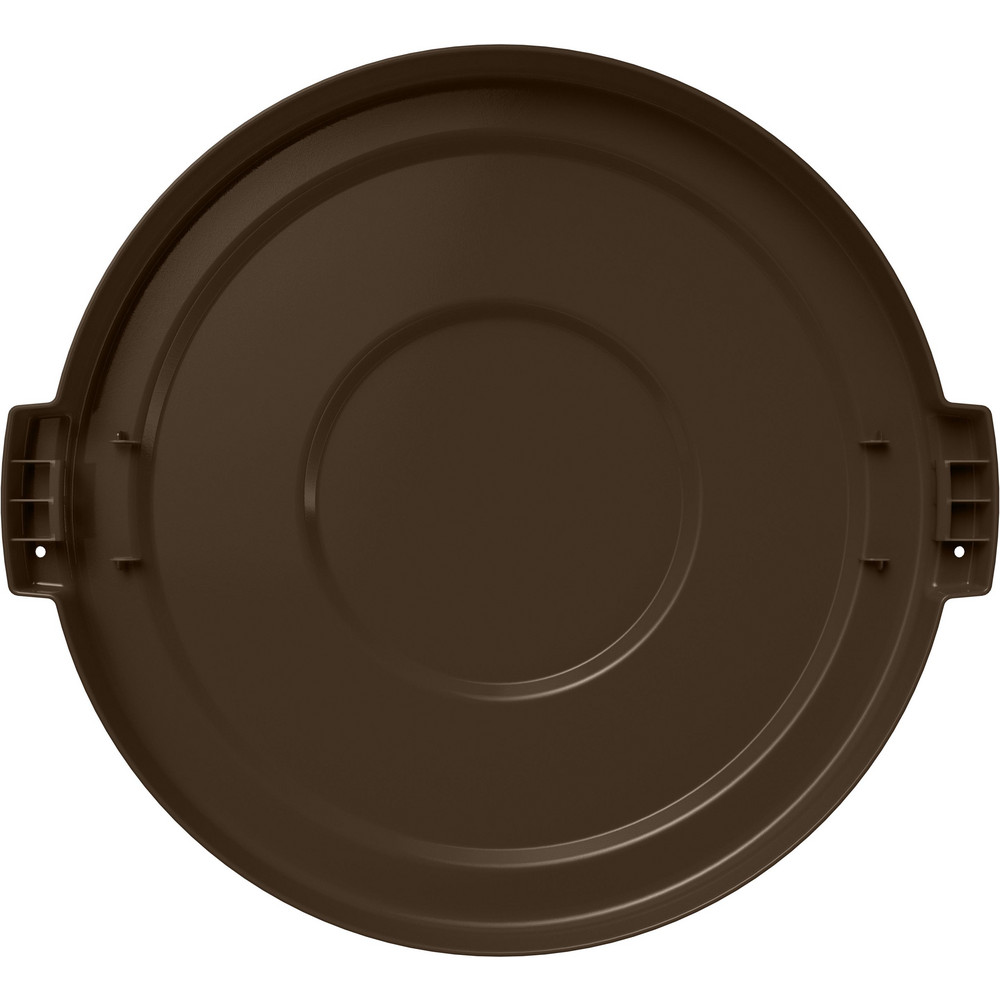 Carlisle - Bronco™ 32 gal Round Trash Container Lid, Brown | MSC Direct