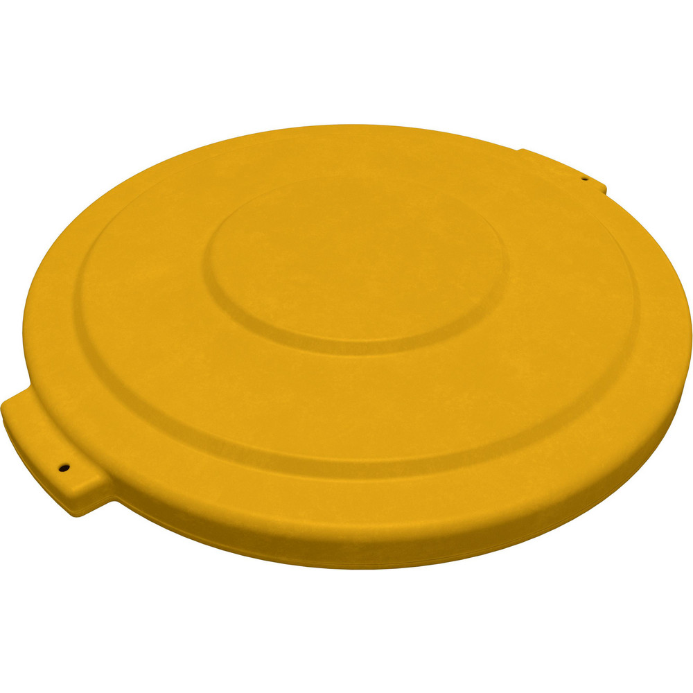 Carlisle - Bronco™ 32 gal Round Trash Container Lid, Yellow | MSC Direct