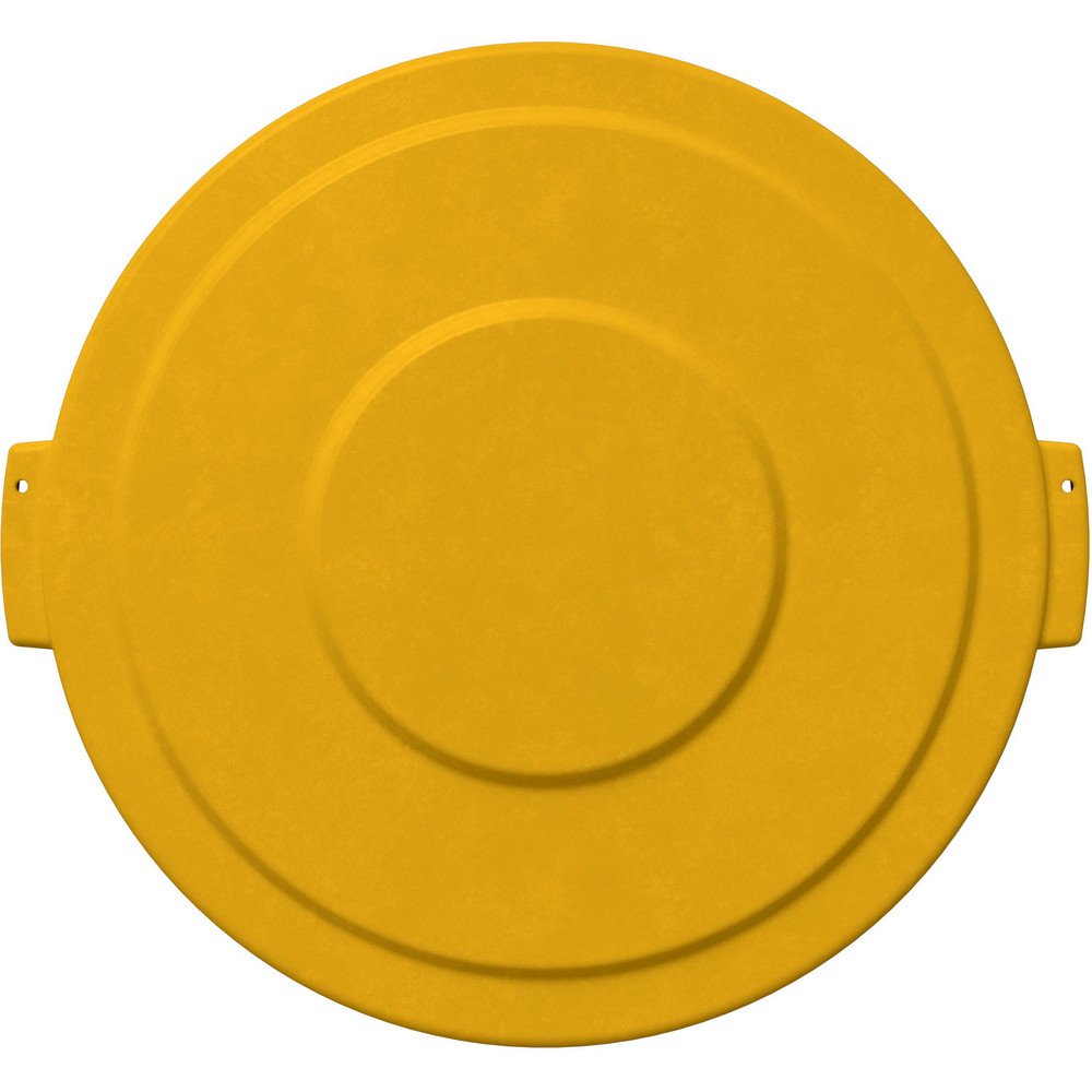 Carlisle - Bronco™ 44 gal Round Trash Container Lid, Yellow | MSC Direct