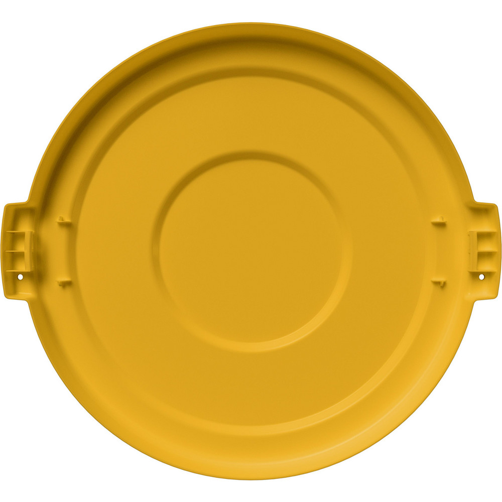 Carlisle - Bronco™ 44 gal Round Trash Container Lid, Yellow | MSC Direct