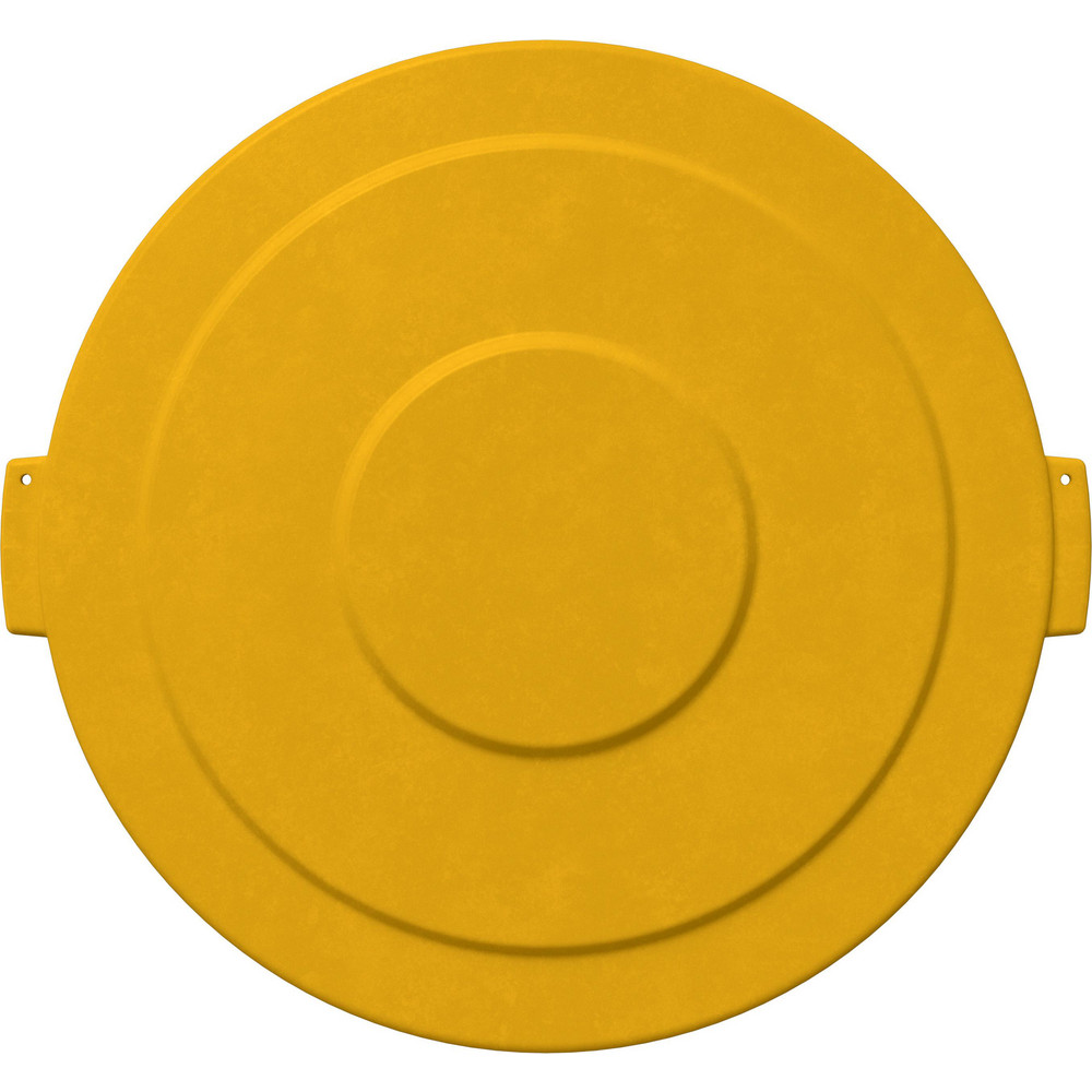 Carlisle - Bronco™ 55 gal Round Trash Container Lid, Yellow | MSC Direct
