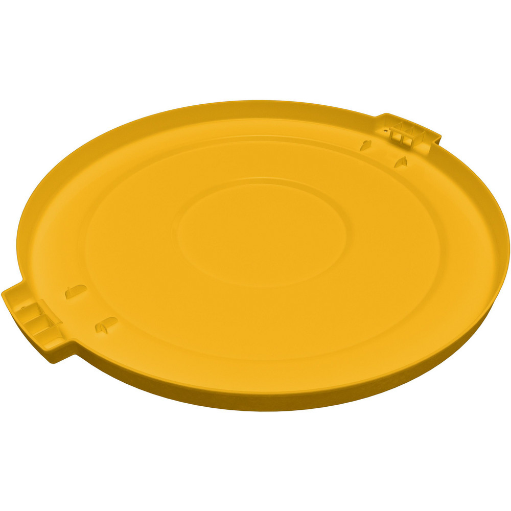 Carlisle - Bronco™ 55 gal Round Trash Container Lid, Yellow | MSC Direct