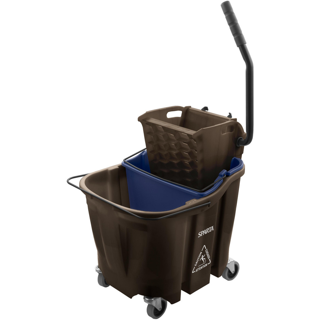 Carlisle - Sparta® Omnifit 35 Quart Mop Bucket Combo Side Press Wringer ...