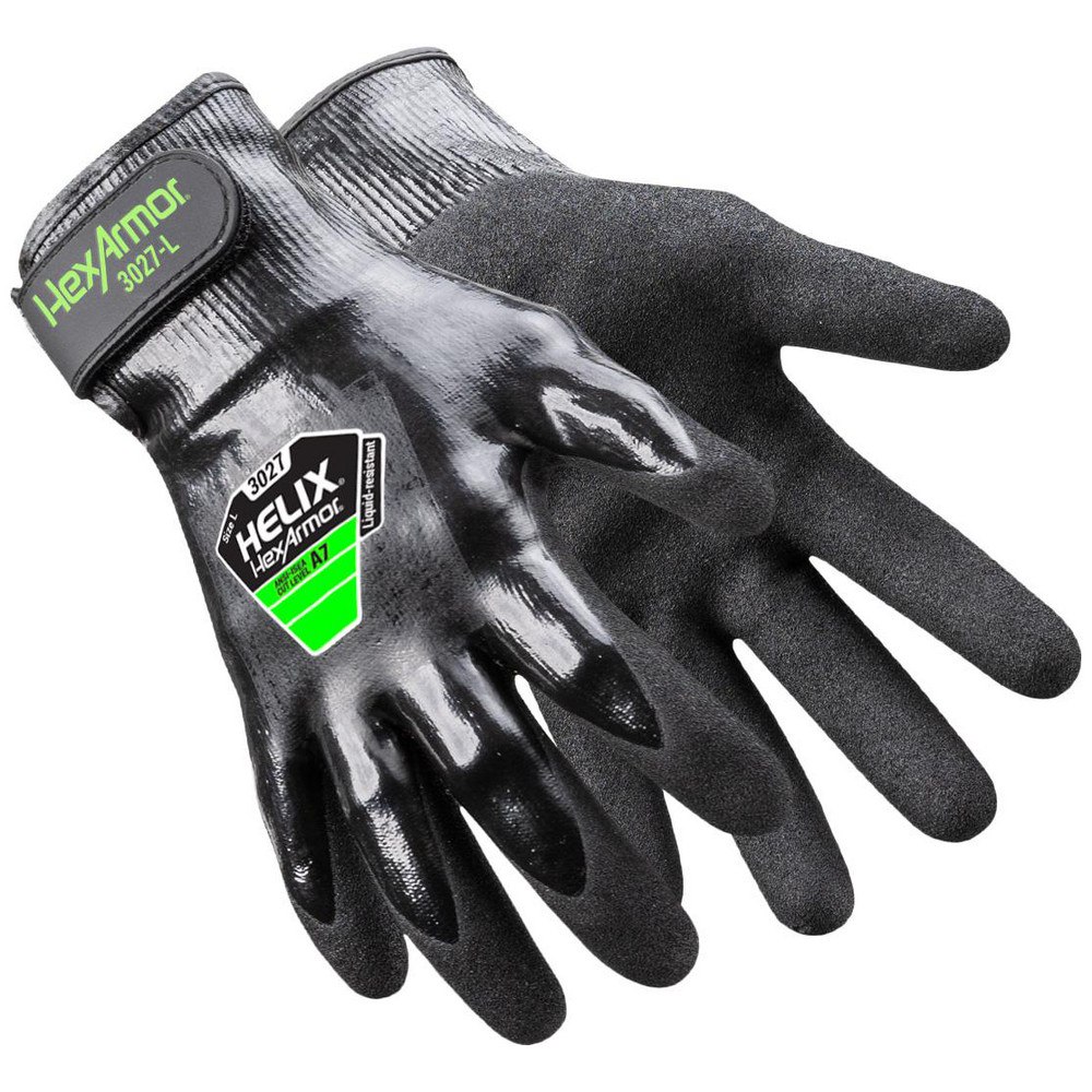 HexArmor® - Cut, Puncture & Abrasion-Resistant Gloves: Helix Helix 3027, Size Large, ANSI Cut A7 ...