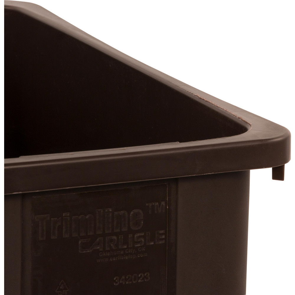 Carlisle - Trimline™ 23 gal Rectangle Waste Container, Dark Brown | MSC ...