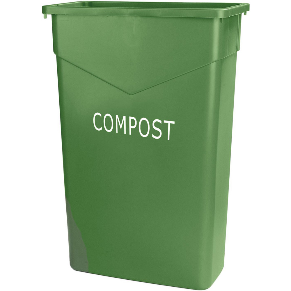 Carlisle - Trimline™ Rectangle Compost Waste Container, 23 gal, Green ...