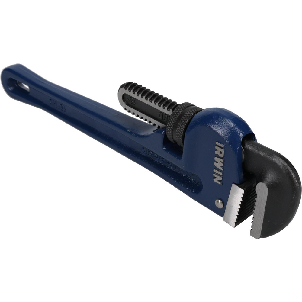 Irwin - Straight Pipe Wrench: 0 to 2", 12" OAL, Cast Iron | MSC Direct