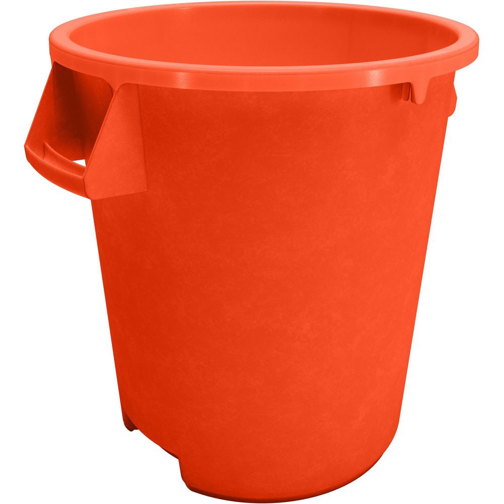 Carlisle - Bronco™ 10 gal Round Trash Container, Orange | MSC Direct