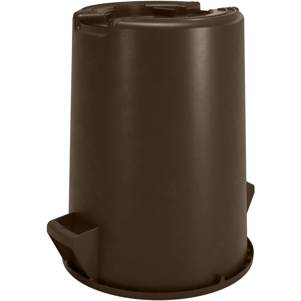 Carlisle - Bronco™ 32 gal Round Trash Container, Brown | MSC Direct