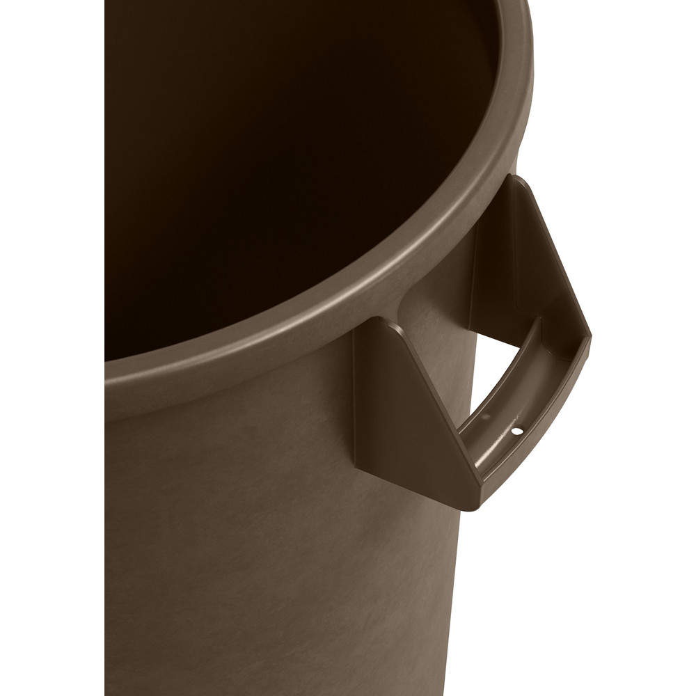 Carlisle - Bronco™ 32 gal Round Trash Container, Brown | MSC Direct