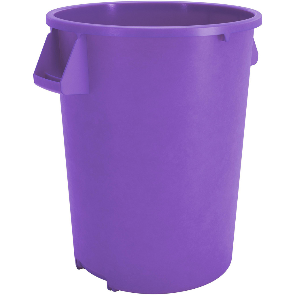 Carlisle - Bronco™ 44 gal Round Trash Container, Purple | MSC Direct