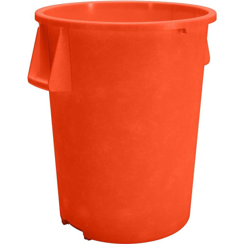 Carlisle - Bronco™ 55 gal Round Trash Container, Orange | MSC Direct