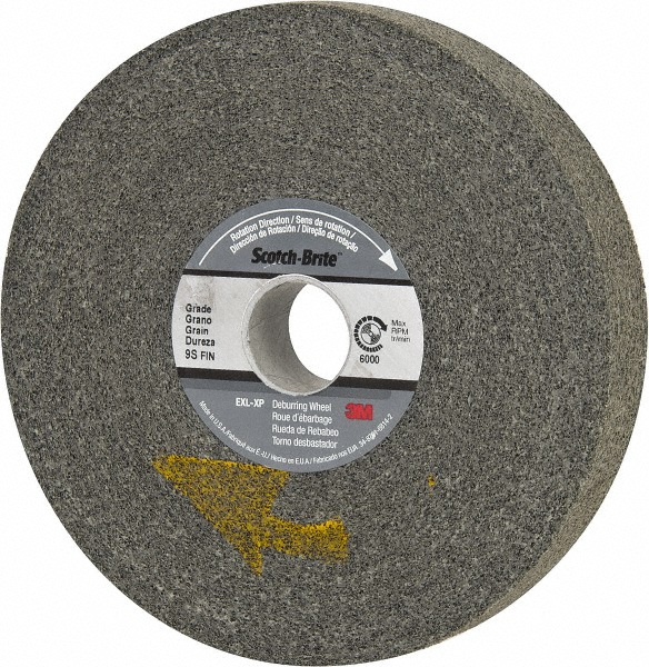 3M - 6" Diam, 1" Face Width, 1" Center Hole, Fine Grade, Silicon ...