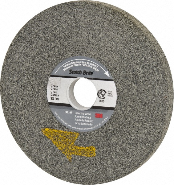 3M - 6" Diam, 1/2" Face Width, 1" Center Hole, Fine Grade, Silicon ...