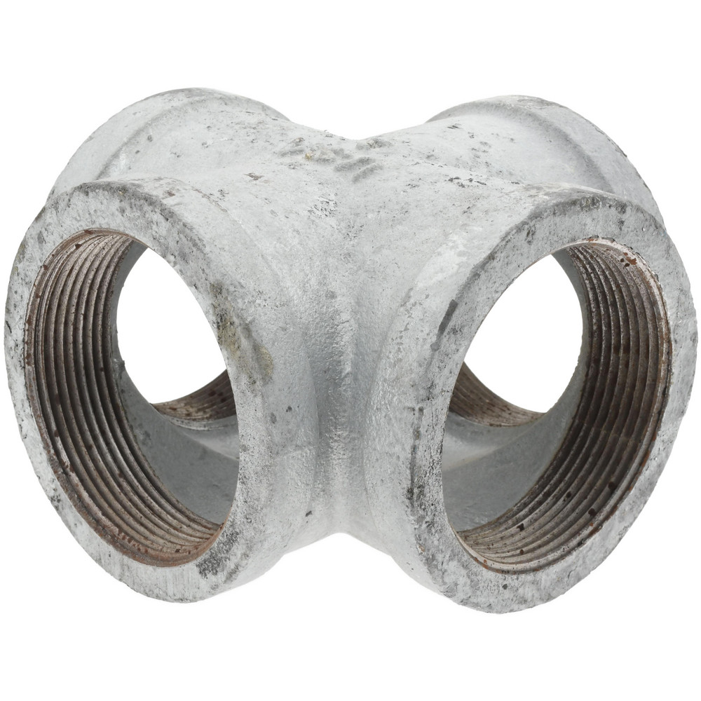Made in USA - Malleable Iron Pipe Cross: 3" Fitting | MSC Direct