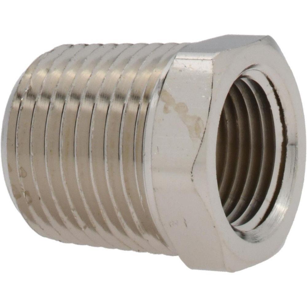 Value Collection - Brass Pipe Bushing: 1/2 x 3/8" Fitting, FNPT x MNPT ...