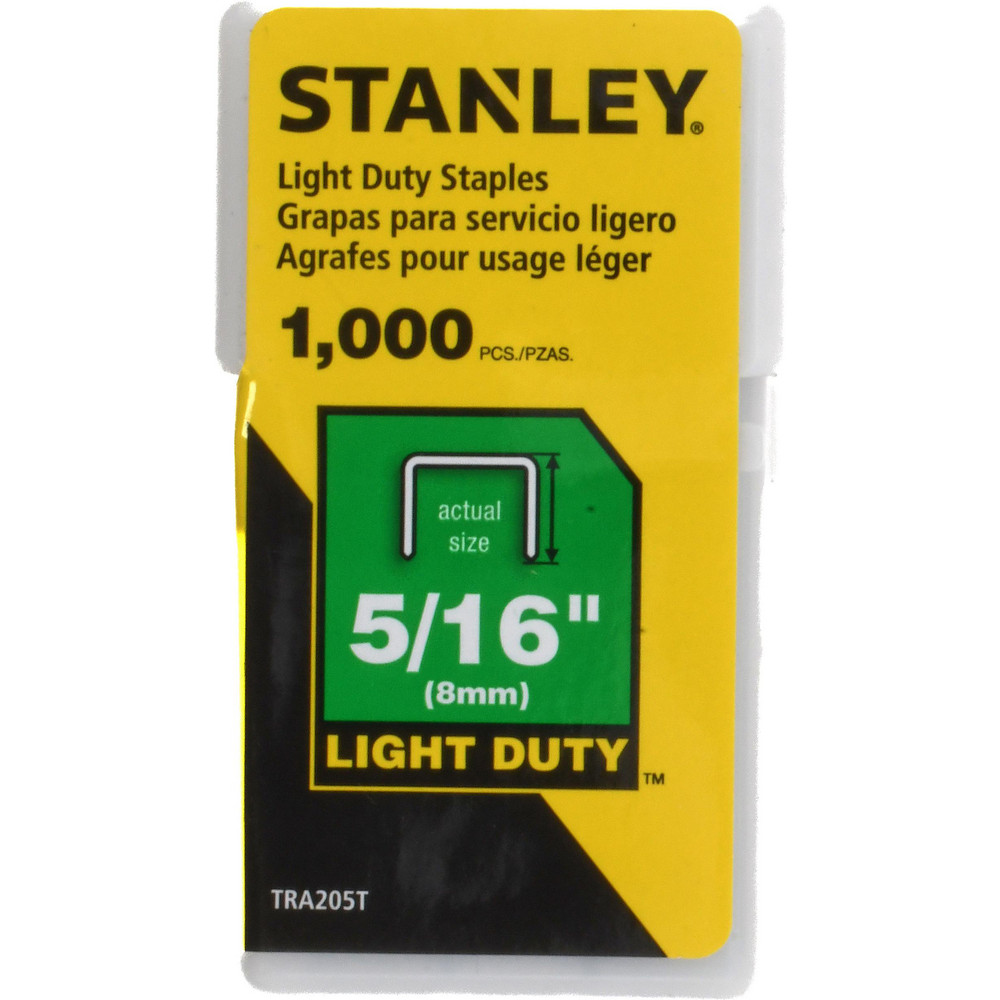 Stanley - Galvanized Steel Light-Duty Staple: 5/16" Leg Length | MSC Direct