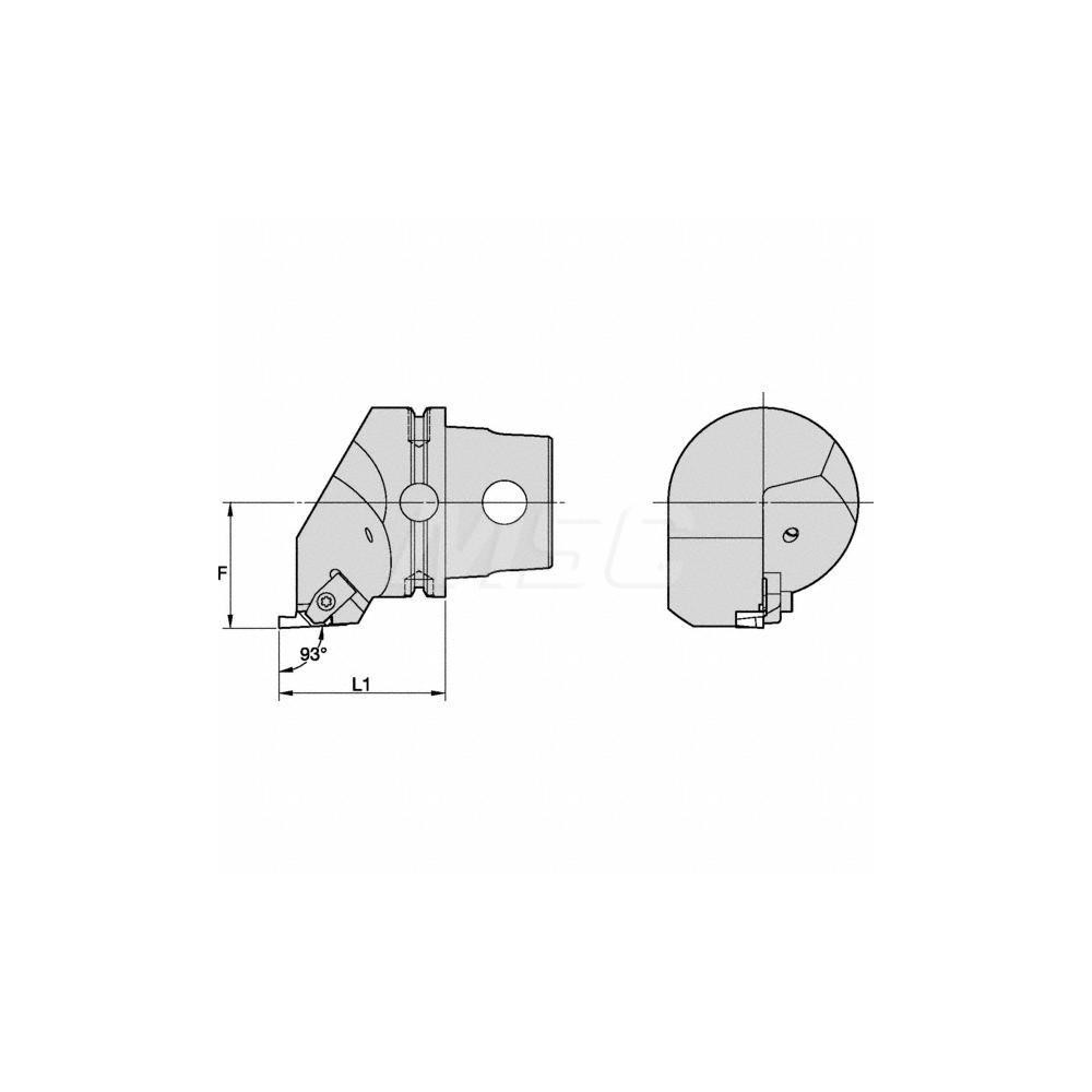 Kennametal - Size KM80, 70mm Head Length, 53mm Ctr to Cutting Edge ...