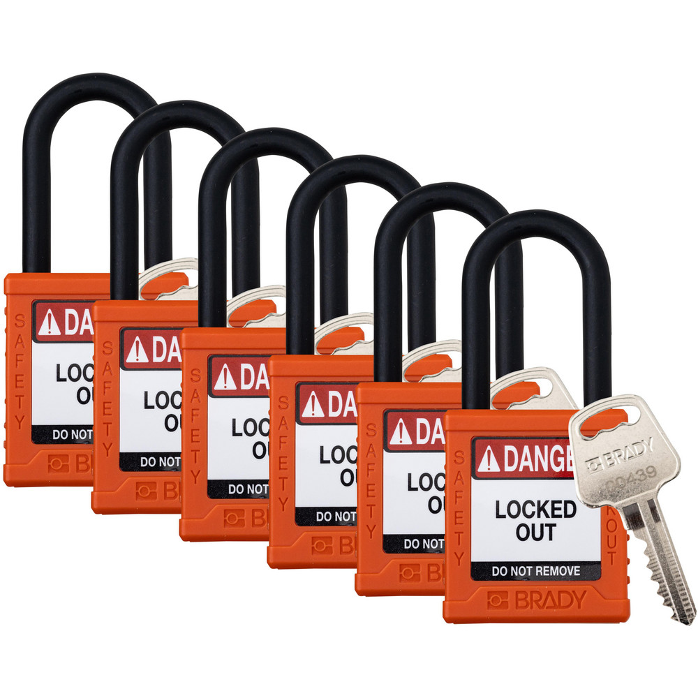 Brady - Lockout Padlock: Nylon, N/A - 74102971 - MSC Industrial Supply