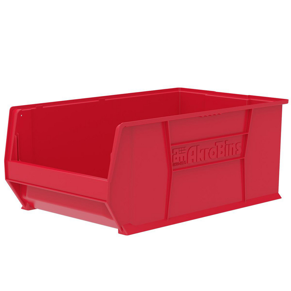 Akro-Mils - Plastic Hopper Stacking Bin: Red | MSC Direct