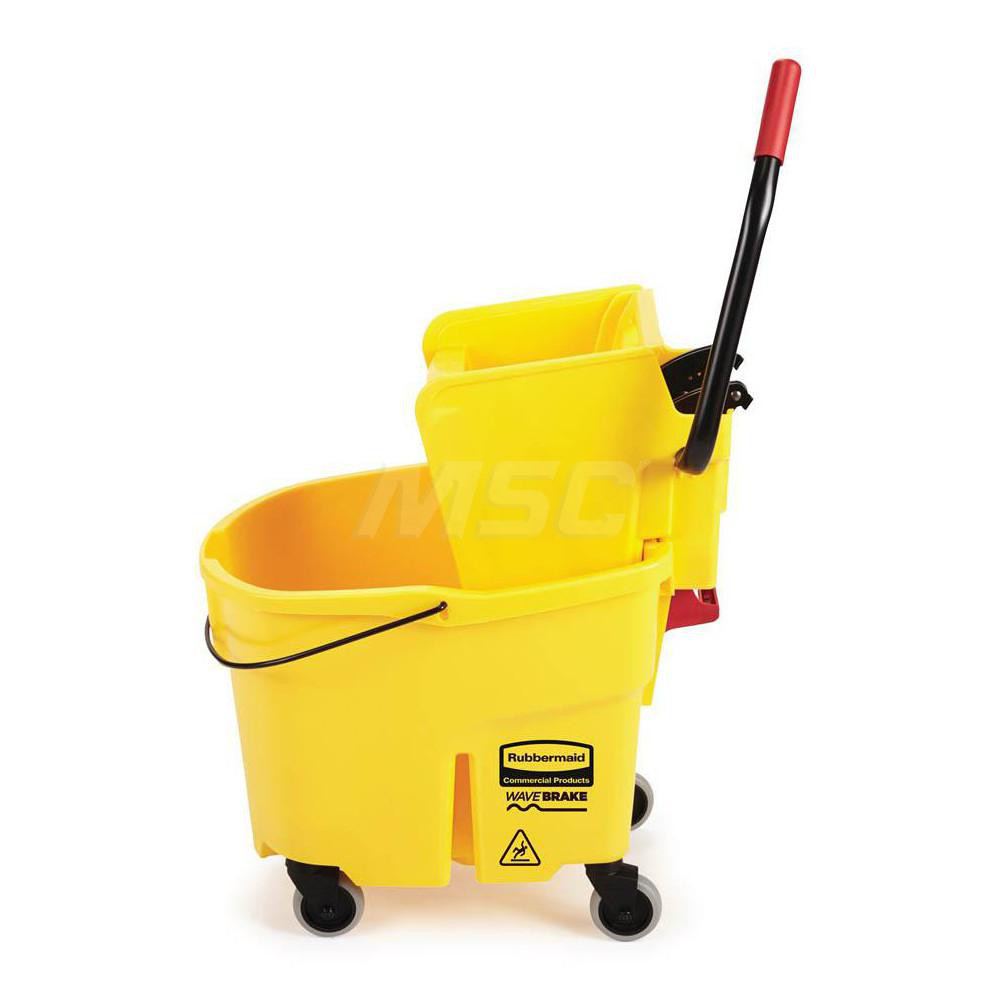 Rubbermaid - WaveBrake 35 Qt Side-Press Mop Bucket & Wringer Combo on ...
