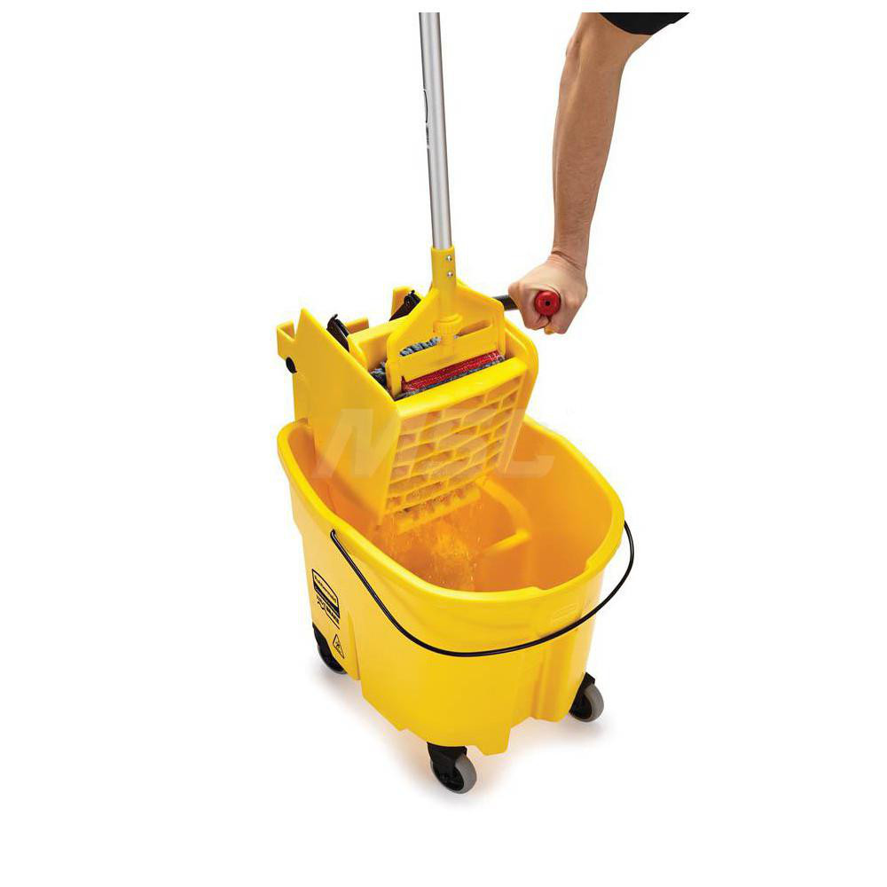Rubbermaid - WaveBrake 35 Qt Side-Press Mop Bucket & Wringer Combo on ...