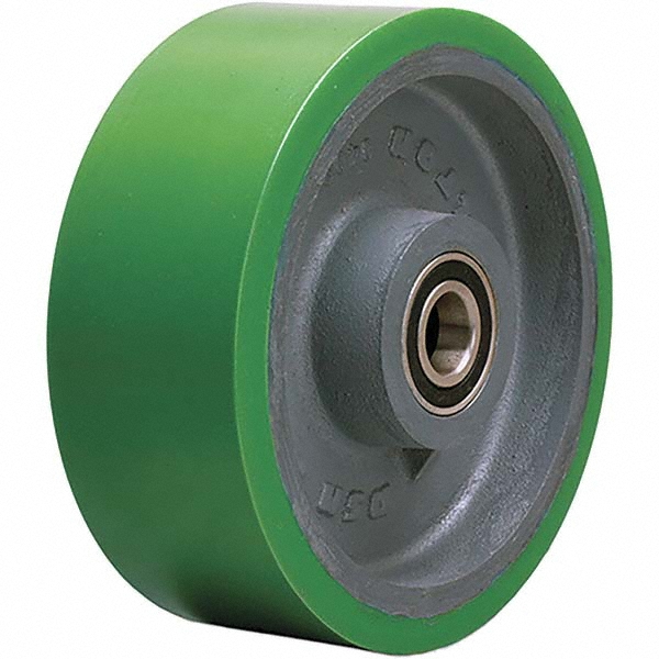 Hamilton - Caster Wheel: Polyurethane on Cast Iron, 8" Dia, 3" Wide, 3/ ...