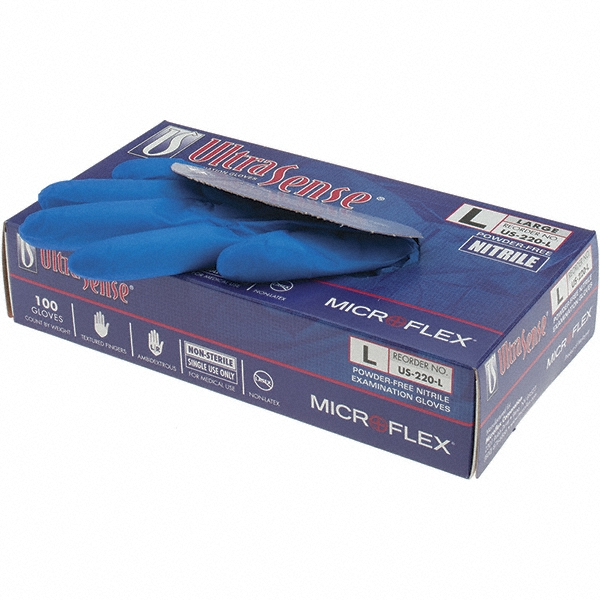 Ansell - Disposable Glove: Series Microflex Ultrasense, Size Large, 3.1 ...