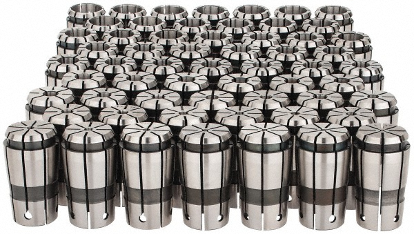 Parlec - Collet Set: 59 Pc, Series TG/PG 100, 1" Capacity | MSC Direct
