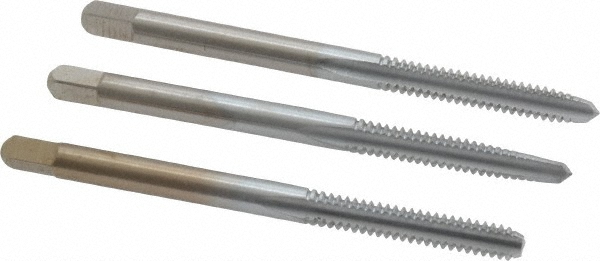 Made in USA - #6-32 UNC, 3 Flute, Bottoming, Plug & Taper, Chrome ...